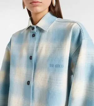Attico Plaid Cotton And Wool Shirt