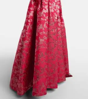 Simkhai Julip Belted Jacquard Gown