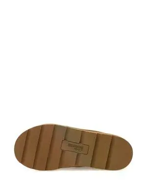 Clarks Meare Platform Slippers - Brown