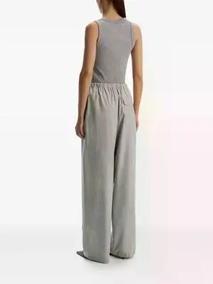 12 STOREEZ Drawstring-hem Wide-leg Trousers