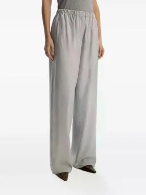 12 STOREEZ Drawstring-hem Wide-leg Trousers