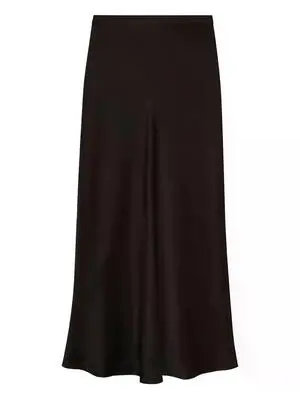 ANINE BING Elasticated Bar Midi Skirt - Brown