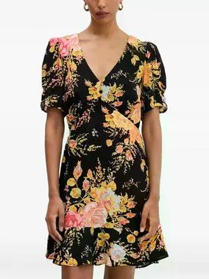 NEVER FULLY DRESSED A-line Floral Mini Dress
