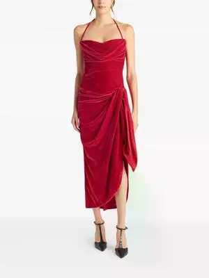 Cinq À Sept Noah Draped Midi Dress
