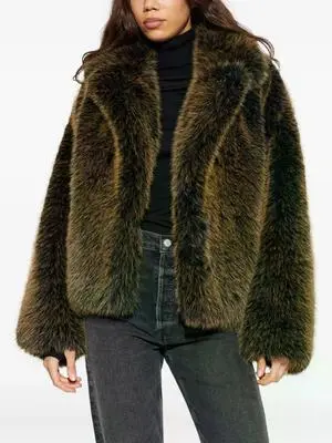 STAND STUDIO Faux-fur Jacket - Brown