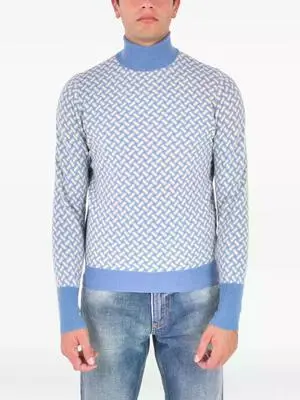 DRUMOHR Patterned Roll-neck Sweater