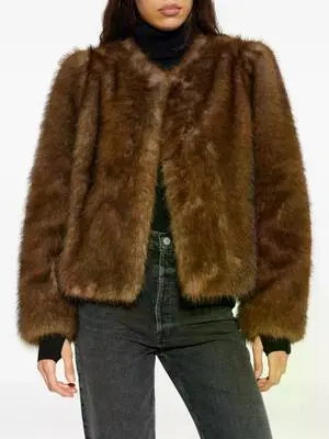 STAND STUDIO Faux-fur Jacket - Brown