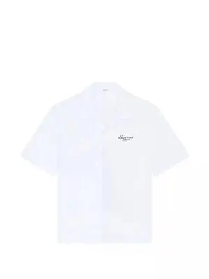 Givenchy Shirt In Poplin With Stamp Print - White