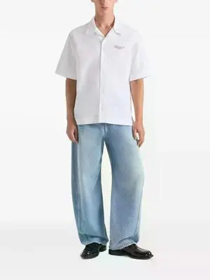 Givenchy Shirt In Poplin With Stamp Print