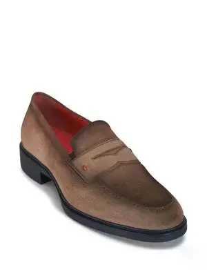 Santoni Suede Loafers
