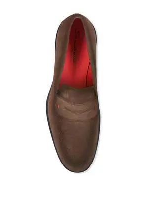 Santoni Suede Loafers