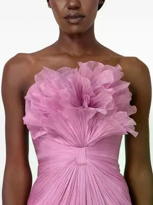 IRIS SERBAN Floralia Strapless Maxi Dress