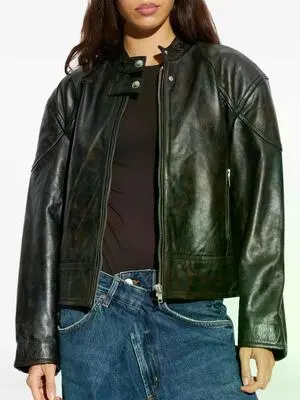 STAND STUDIO Alita Zip-fastening Leather Jacket