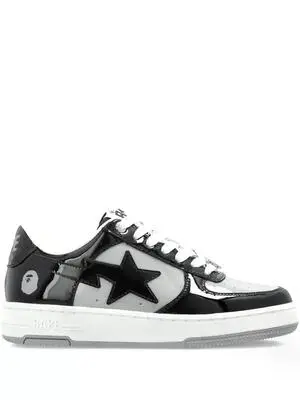 A BATHING APE Sta Panelled Sneakers - Black