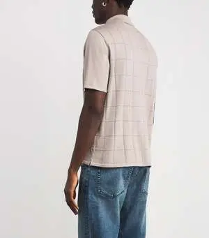 Rag & Bone Wool-blend Knitted Short-sleeve Shirt