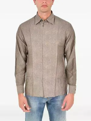 Emporio Armani Herringbone-pattern Shirt
