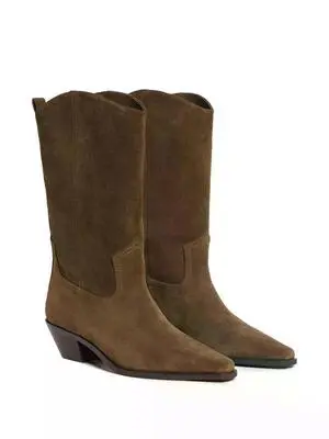 12 STOREEZ 40mm Suede Western Boots