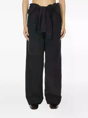 OPEN YY Ruffle-detail Trousers