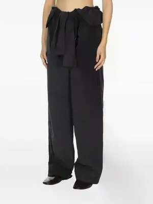 OPEN YY Ruffle-detail Trousers