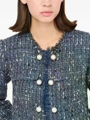 Liu Jo Frayed Bouclé Jacket