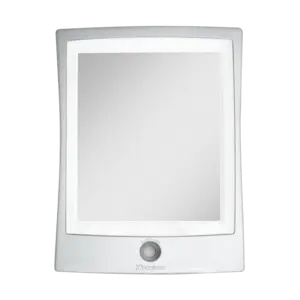 ZADRO Rechargeable Led Lighted Fogless Shower Mirror - Silver