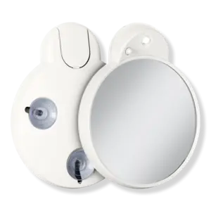 ZADRO Led Lighted Compact Mirror With 10x, Suction Cups - White