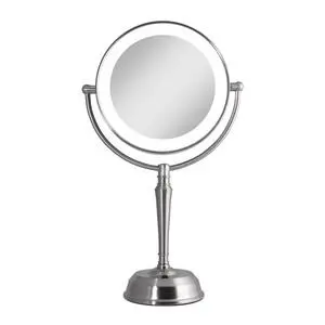 ZADRO Led Lighted Makeup Mirrors With 10x/1x, Usb Charging Port - Satin Nickel