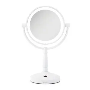 ZADRO Cordless Led Lighted Makeup Mirror With 10x/1x - White