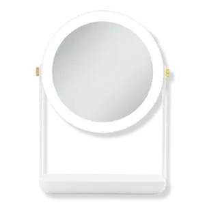 ZADRO Led Lighted Makeup Mirror With 5x/1x, Tray & Phone Holder - White