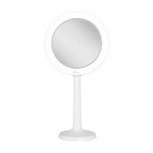 ZADRO Hudson, Led Lighted Makeup Mirror With 8x/1x, Suction Cup - White