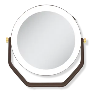 ZADRO Led Lighted Makeup Mirror With 5x/1x Magnifications - Chocolate