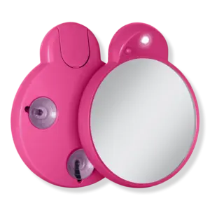 ZADRO Led Lighted Compact Mirror With 10x, Suction Cups Pink