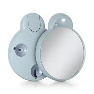 ZADRO Led Lighted Compact Mirror With 10x, Suction Cups - French Blue
