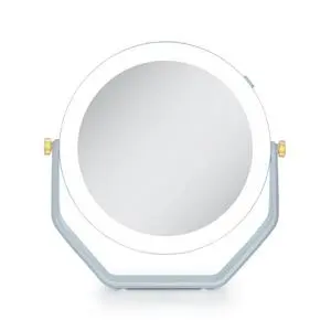 ZADRO Led Lighted Makeup Mirror With 5x/1x Magnifications - French Blue