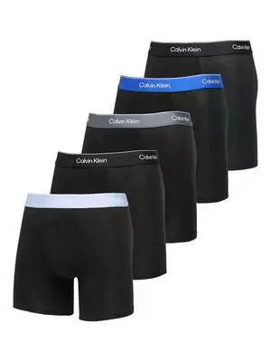 Calvin Klein 5 Pack Cotton Boxer Brief - Black