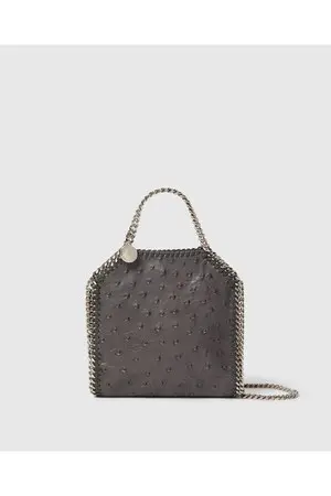 Stella McCartney Falabella Ostrich Tiny Tote Bag Natural