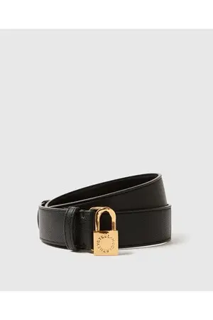 Stella McCartney Ryder Padlock Belt - Black