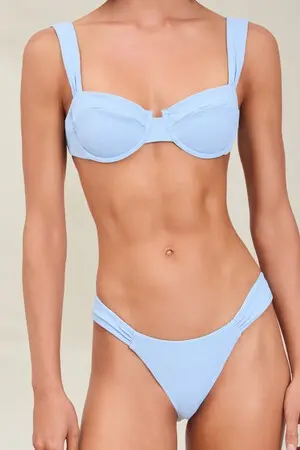 Devon Windsor Josephine Underwire Bikini Top - Denim
