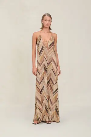 Devon Windsor Isadora Maxi Dress - Brown
