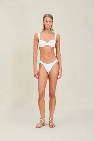 Devon Windsor Low-rise Bikini Bottom - Gray / Neutral
