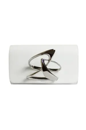 Perrin Zaha Hadid Loop Glove Clutch - White