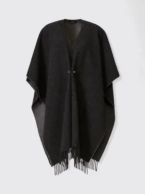 Fabiana Filippi Cape With Fringed Hem