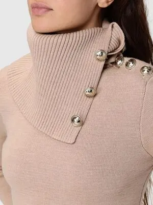 Rabanne Button Detailed Sweater - Beige