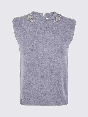 SEMICOUTURE Sleeveless Waistcoat - Grey
