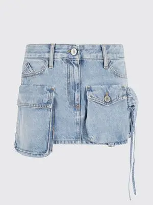 Attico Denim Mini Skirt