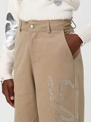 DISCLAIMER Embellished Pants - Camel