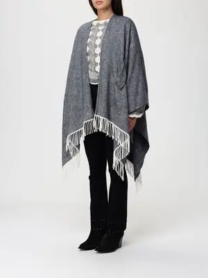 TWINSET Cape With Fringe Detailing