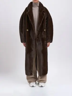 SWORD 6644 Long Fur Coat - Brown