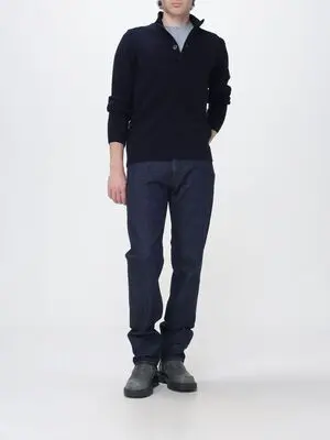 Stone Island Virgin Wool Turtleneck Jumper With Compass Logo Patch