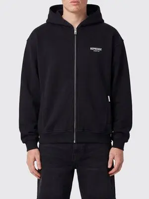 REPRESENT Zip Up Hoodie - Black